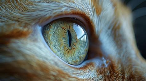 Premium Photo Closeup Of A Cats Eye With Detailed Texture