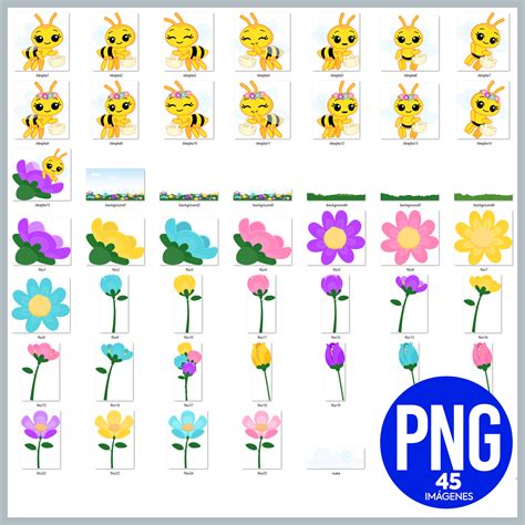 Abejita Chiquitita 47 Files Png Digital Stickers Plim Plim Abejita