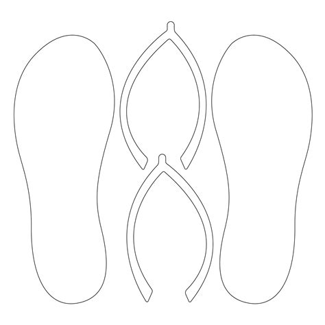 Printable Flip Flop Template