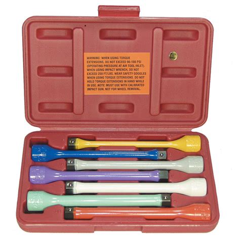 12″ Drive 7 Piece Wheel Torque Extension Kit Steck Manufacturing