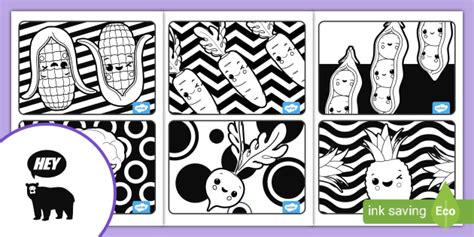 Free Hey Bear Sensory High Contrast Cards Teacher Made