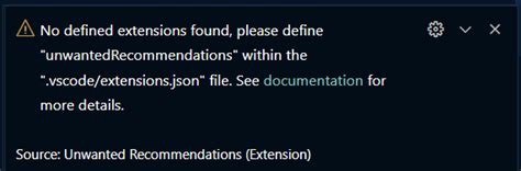 Github Garaiovscode Unwanted Recommendations Check And Warn For Extensions Which Are Marked