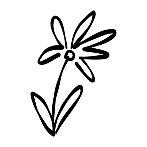 Flower Garden Nature Beautiful Doodle Hand Drawn 25385465 Vector Art At