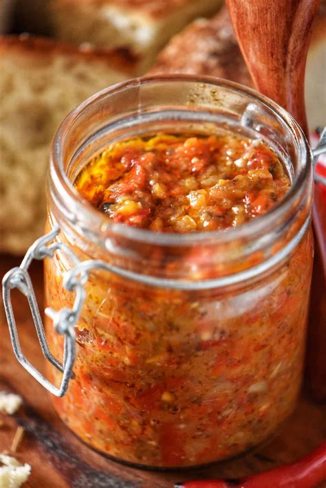 Spicy Hot Pepper Spread Recipe Bomba Calabrese She Loves Biscotti