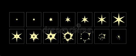Twinkling Star Light Fx Stock Vector Illustration Of Space 255896097