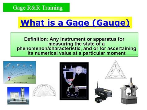 Gage Rr Gage Rr Training What Is Gage