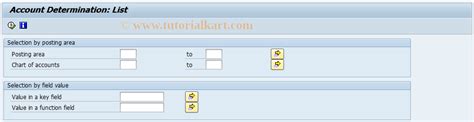 Fqcr Sap Tcode Account Determination List