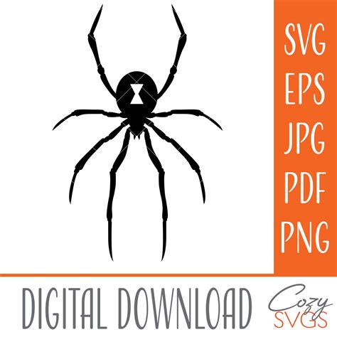 Black Widow Spider Silhouette
