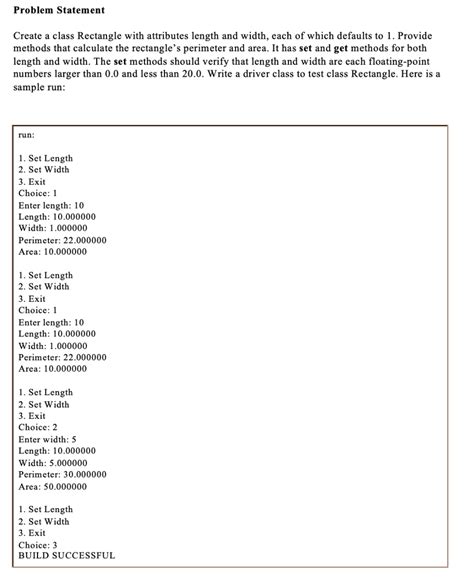 Solved Problem Statement Create A Class Rectangle With