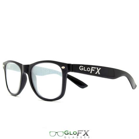 Glofx Spiral Effect Diffraction Glasses Black The Rave Cave
