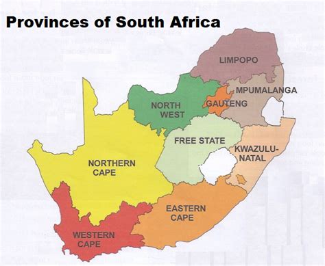 Suburbano Digital Map Of South Africa Provinces