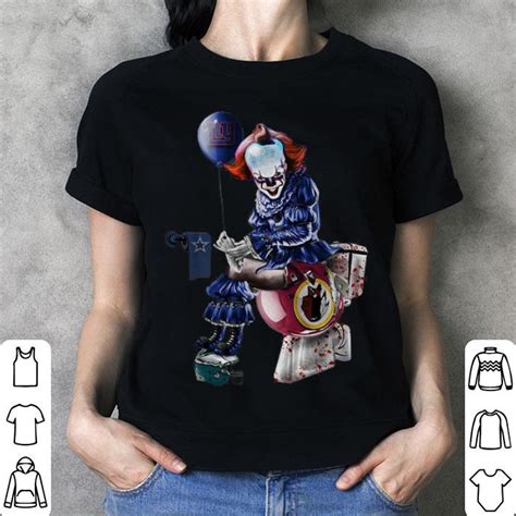 Pennywise New York Giants Dallas Cowboys Redskins Toilet Shirt Hoodie