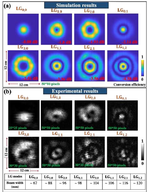 Captured Intensity Profiles Of Thz Lg Modes When ℓ í µí± Values Are