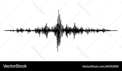 Earthquake Seismograph Wave Seismic Waveform Vector Image