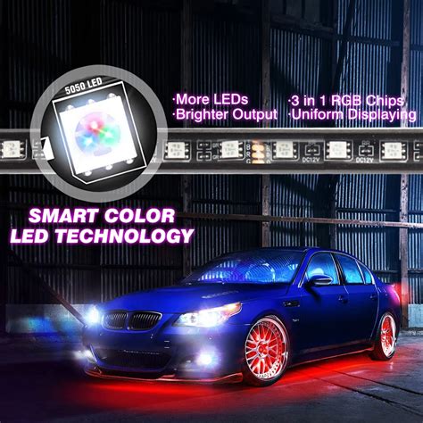 Car Modification Colorful Voice Activated Chassis Lights