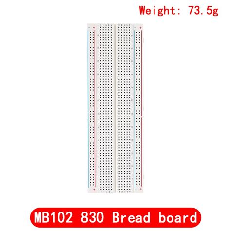 3 3v 5v Mb102 Breadboard Power Module Mb 102 830 Points Prototype Bread Board For Arduino Kit