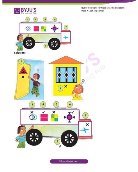 Ncert Solutions Class 5 Maths Chapter 5 Does It Look The Same Free Download