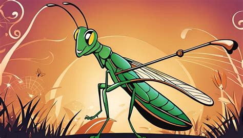 A Cartoon Grasshopper Playing A Violin Premium Ai Generated Image