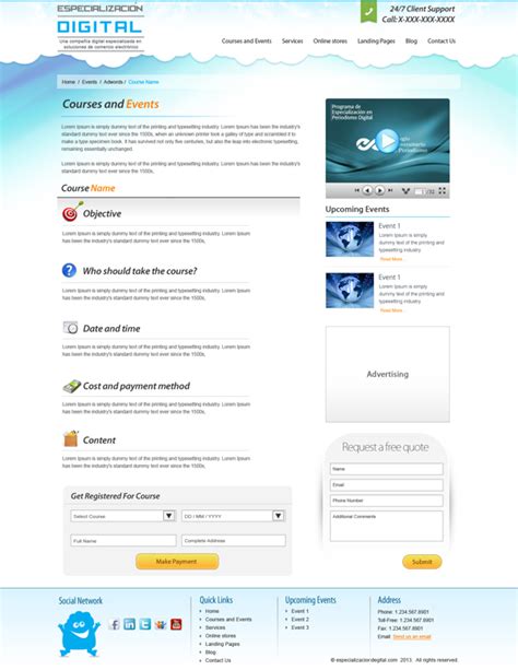 Classic Web Design On Behance