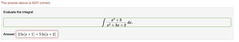 Solved Getting Wrong Answer Used Roots Of The Denominator