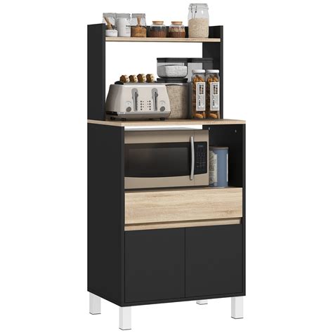 Meuble Micro Onde Buffet Cuisine Avec Placard Tiroir étagère Supérieur