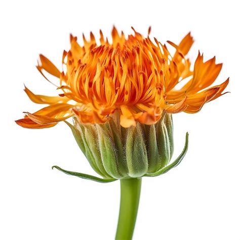 Premium Ai Image Isolated Mini Orange Flower