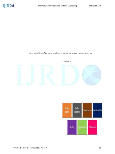 Bacterial Concrete Article Pdf Concrete Solubility