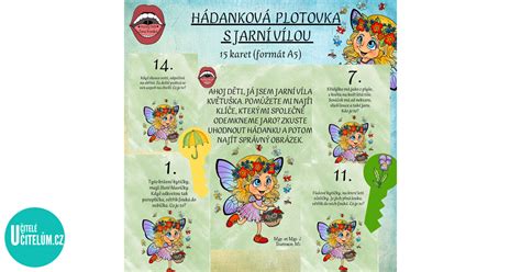 HÁdankovÁ Plotovka S JarnÍ VÍlou Logopedie Učiteléučitelůmcz