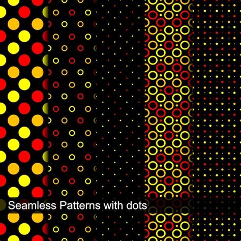 Premium Vector Collection Of Dotted Seamless Patterns