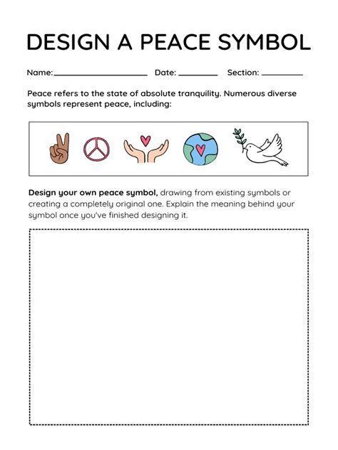 Peace Ed Activity Sheet Pdf Philosophy Language Arts And Discipline