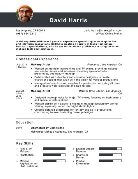 25 Best Makeup Artist Resume Examples And Templates For 2026