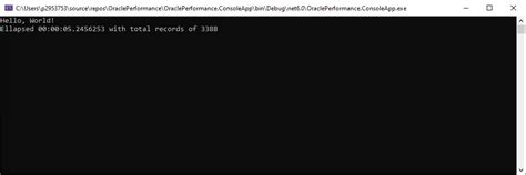Optimizing Query Performance On C ODP NET Oracle Managed Data Access