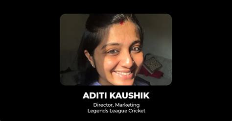 Aditi Kaushik Joins Legends League Cricket As Director Marketing
