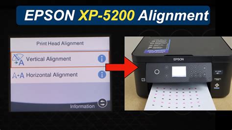 Epson Xp5200 Print Head Alignment Vertical And Horizontal Youtube