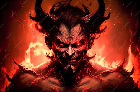 Premium Photo Terrible Demon Monster Devil Generative Ai Generative Ai