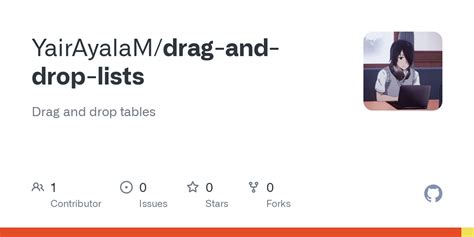 Github Yairayalamdrag And Drop Lists Drag And Drop Tables