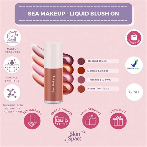 Sea Makeup Vibrant Flushed Liquid Blush On Liquid Blush [original 100