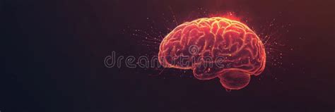 Scientific Representation Of The Brain And Nervous System With Glowing Neuron Pathways And