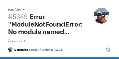 Error ModuleNotFoundError No Module Named Pkg Resources Issue Pypa Pipenv GitHub