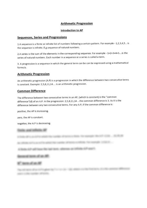 Solution Arithmetic Progression Studypool