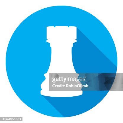Blue Rook Chess Icon High Res Vector Graphic Getty Images