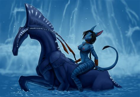 Rule 34 Alien Alien Girl Alien Only Avatar Bare Breasts Blue Body Blue Skin Breasts Darkcat613