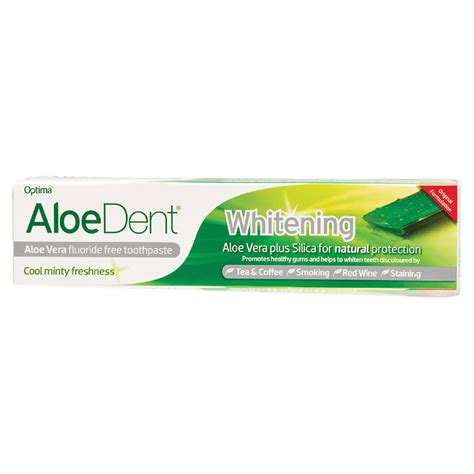 Aloe Dent Whitening Toothpaste Fluoride Free 100ml Healthylife