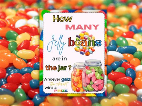 Jelly Beans Guessing Game Party Office Classroom Digital Download