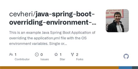 Github Cevheri Java Spring Boot Overriding Environment Variables This Is An Example Java