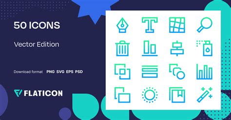 Pack De Iconos Vector Edition Gradient 50 Iconos Svg
