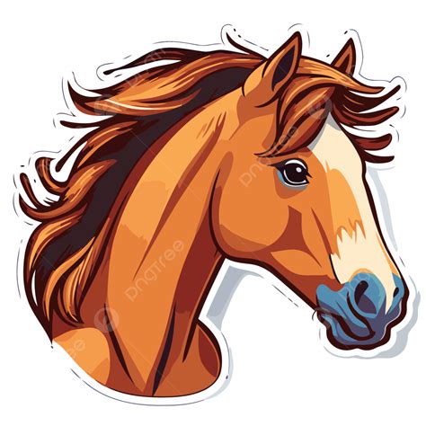 Cabeza De Caballo De Dibujos Animados Simple