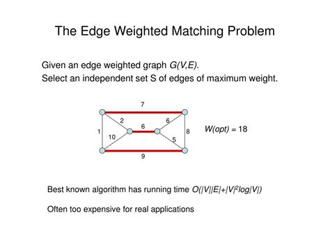 Ppt Computing Approximate Weighted Matchings In Parallel Powerpoint Presentation Id6132461