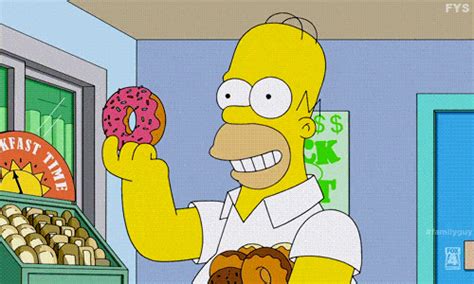 Homero Simpson Comiendo Una Dona Homero ¿te Comiste Esa Dona