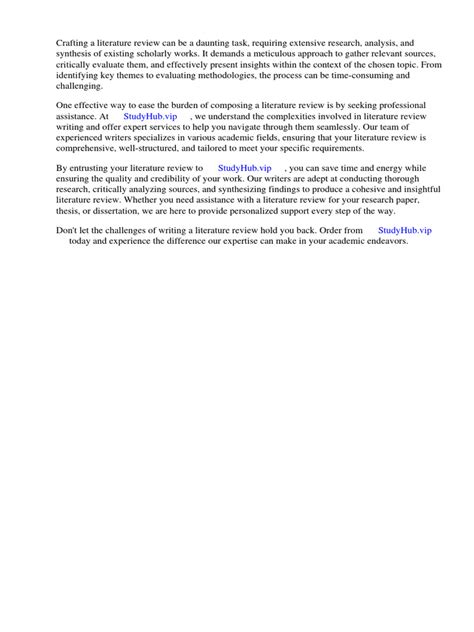 Literature Review Example Apsa Pdf Literature Review Thesis